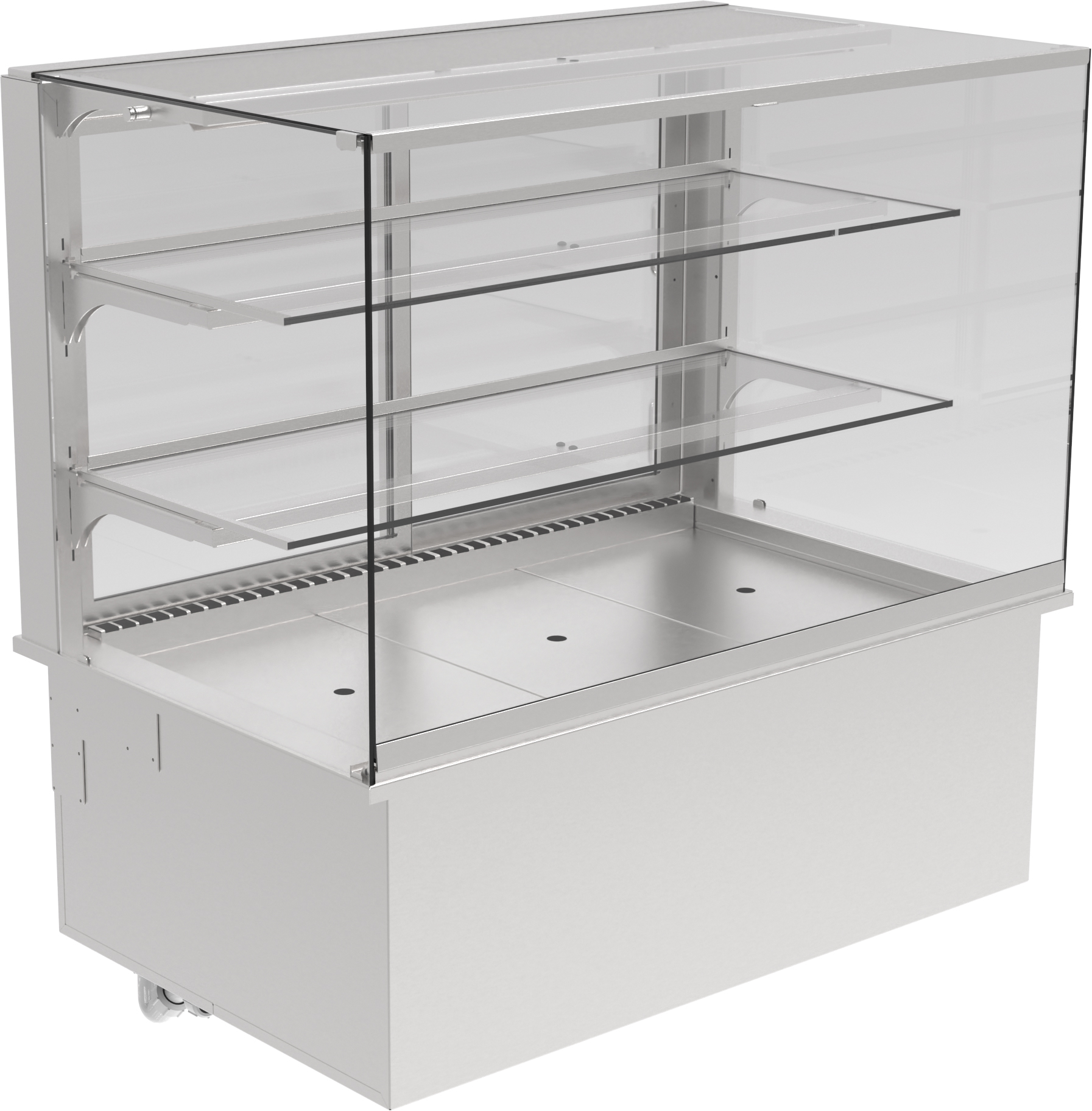 Gastro GE-112-70-Z | Serie GASTRO 70 Panorama-Glasaufbau | Einbau-Kühlvitrinen Gastro ...